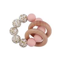 China BPA Free Silicone Beach Ring Baby Toy Teether Wholesale Wooden Baby Silicone Teethers for sale