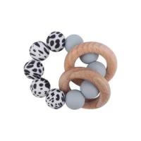 China BPA Free Silicone Beach Ring Baby Toy Teether Wholesale Wooden Baby Silicone Teethers for sale