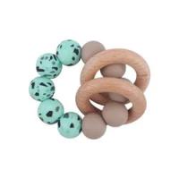China BPA Free Silicone Beach Ring Baby Toy Teether Wholesale Wooden Baby Silicone Teethers for sale