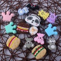 China Hot Selling Animal Chewable Bead DIY Pacifier Chains Accessories BPA Free Baby Silicone Focal Beads for sale