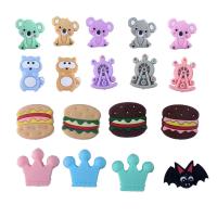 China Hot Selling Animal Chewable Bead DIY Pacifier Chains Accessories BPA Free Baby Silicone Focal Beads for sale