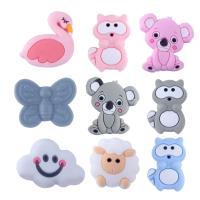 China Hot Selling Animal Chewable Bead DIY Pacifier Chains Accessories BPA Free Baby Silicone Focal Beads for sale