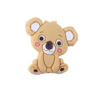 China Hot Selling Animal Chewable Bead DIY Pacifier Chains Accessories BPA Free Baby Silicone Focal Beads for sale