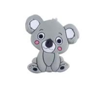 China Hot Selling Animal Chewable Bead DIY Pacifier Chains Accessories BPA Free Baby Silicone Focal Beads for sale