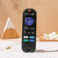 China Bpa Free New Model Design TV Remote Controller Chewable Teether Baby Silicone for sale