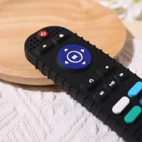 China Bpa Free New Model Design TV Remote Controller Chewable Teether Baby Silicone for sale
