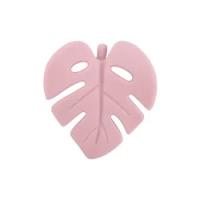 China Molar Infant Chew Toys Leaf Shape Food Grade Silicone Baby Teether for sale