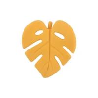China Molar Infant Chew Toys Leaf Shape Food Grade Silicone Baby Teether for sale