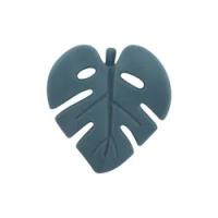 China Molar Infant Chew Toys Leaf Shape Food Grade Silicone Baby Teether for sale