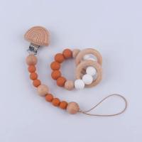 China Wholesale Custom Baby Teething Dummy Chain Holder Silicone Pacifier Clip for sale