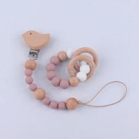 China Wholesale Custom Baby Teething Dummy Chain Holder Silicone Pacifier Clip for sale