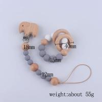 China Wholesale Custom Baby Teething Dummy Chain Holder Silicone Pacifier Clip for sale