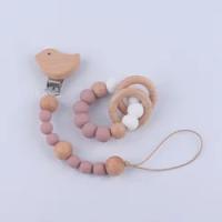China Wholesale Custom Baby Teething Dummy Chain Holder Silicone Pacifier Clip for sale