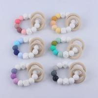 China Wholesale Custom Reusable Food Grade Silicone Beads Dummy Clip Silicone Baby Nipples Pacifier Chain Clips Holder Case Set for sale