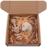 China Custom Wooden Teething Toys Bath Set Gift Box Baby Rattle Toy for sale