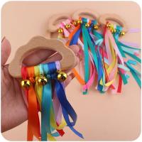 China Animal Shape 	Infant Teething Toys Baby Wooden Teether Rattle Toy for sale