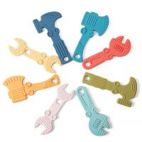 China Silicone Infant Chew Toys BPA Free Wrench Tools Necklace Pendant Teether for sale