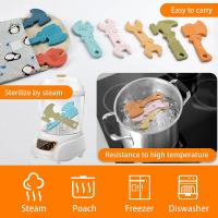 China Silicone Infant Chew Toys BPA Free Wrench Tools Necklace Pendant Teether for sale