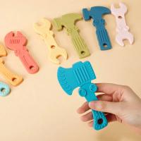 China Silicone Infant Chew Toys BPA Free Wrench Tools Necklace Pendant Teether for sale