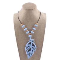 China Wholesale Silicone Teether Colorful Chew Necklaces Pendant for Autism Chewing Baby Teethers for sale
