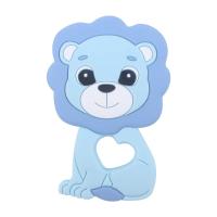 China Food Grade Teether For Newborn Cartoon Lion Tooth Glue Silicone Molar Toy for sale
