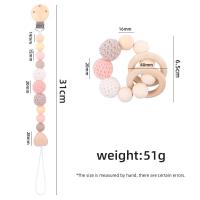 China Safety Infant Teething Toys BPA Free Food Grade Silicone Baby Teether Pacifier Clips for sale