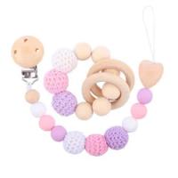 China Safety Infant Teething Toys BPA Free Food Grade Silicone Baby Teether Pacifier Clips for sale