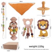China Silicone Infant Teething Toys Muslin Cotton Blanket Baby Bib Rattles Set for sale