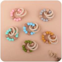 China Silicone Toothbrush Infant Teething Toys 4 Pieces Set Baby Pacifier Clips Teether for sale