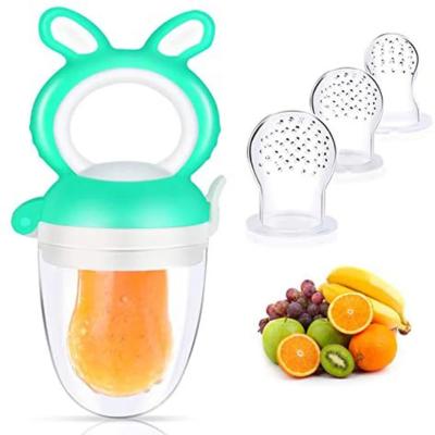 China Feeding Supplies Fruit Vegetable Silicone Nipple Baby Feeder Pacifier for sale
