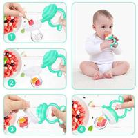 China Feeding Supplies Fruit Vegetable Silicone Nipple Baby Feeder Pacifier for sale