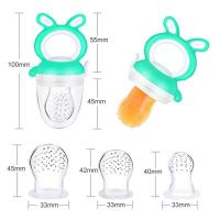 China Feeding Supplies Fruit Vegetable Silicone Nipple Baby Feeder Pacifier for sale
