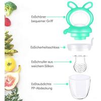 China Feeding Supplies Fruit Vegetable Silicone Nipple Baby Feeder Pacifier for sale