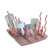 China High quality easily cleaned plastic portable  folding milk Bottle Drying Rack for sale