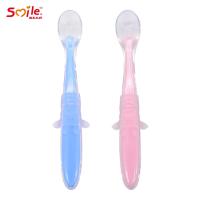 China Training Infant Feeding Spoon BPA Free Silicone Baby Spoon Food Grade for sale