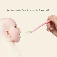 China Heat Resistant Newborn Accessories Infant Training Silicone Safety Feeding Spoon for sale