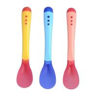 China BPA Free Silicone Spoon Set Soft Baby Feeding Training Soup Spoon Set for sale