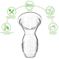 China Hot sale Baby Feeding Hand Free Correction Breastmilk Silicone Milk Collector Manual Breast Pump With Suction Base for sale