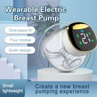 China 2022 Hands Free Breastpump 4 Modes Wireless Wearable Electric Breast Pump for sale