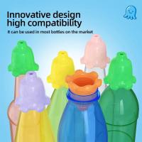 China Hot Selling Octopus Design Baby Drinking Water Bottle with Straw for sale
