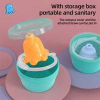 China Hot Selling Octopus Design Baby Drinking Water Bottle with Straw for sale