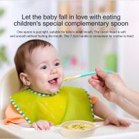China 100% Food Grade Custom Baby Feeding Training Baby Spoon for sale