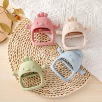 China Silicon Teething Mitten Toy Animal Custom Silicone Chewable Toys Cute Bear Silicone Baby Dental Glue for sale