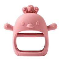 China Silicon Teething Mitten Toy Animal Custom Silicone Chewable Toys Cute Bear Silicone Baby Dental Glue for sale
