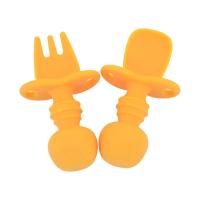 China Wholesale BPA Free Baby Silicone Feeding Set Fork Spoon Silicone Baby Feeding Set for sale