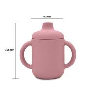China Silicone Infant Water Cup With Handles Toddler Drinking Water Training Sippy Cup for sale