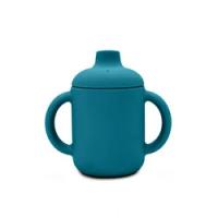 China Silicone Infant Water Cup With Handles Toddler Drinking Water Training Sippy Cup for sale