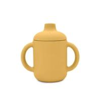 China Silicone Infant Water Cup With Handles Toddler Drinking Water Training Sippy Cup for sale