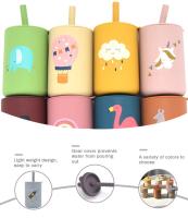 China Silicone Snack Sippy Cup Non Spill Toddler Collapsible Drink Training Cup for sale