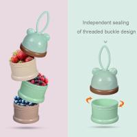 China Portable Baby Food Storage Box Essential Cereal Infant Milk Powder Box Toddle Snack Container for sale